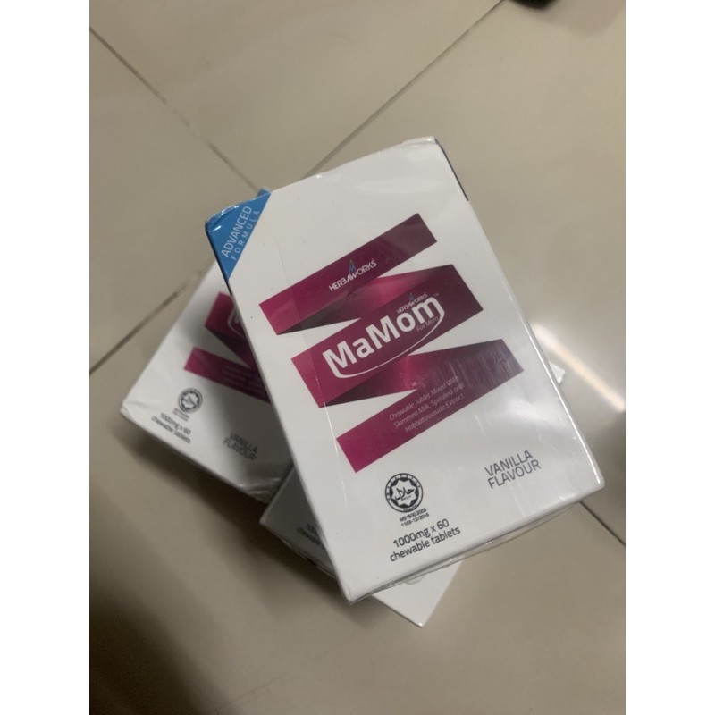 Mamom 60 Tablets Vanilla Flavour | Shopee Malaysia