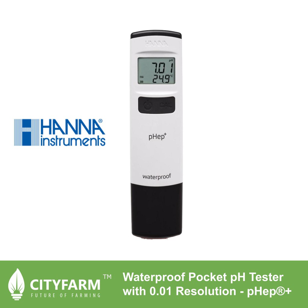 Hanna Instruments Waterproof Pocket pH Tester with 0.01 Resolution ...