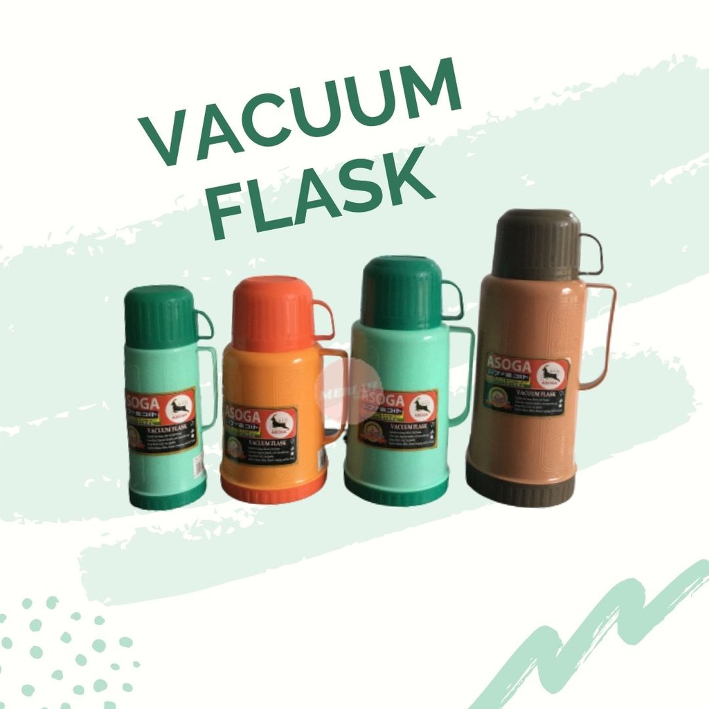 ASOGA VACUUM FLASK WITH HANDLE PLASTIC BODY / Thermos /Thermal Flask ...