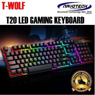 T-WOLF T20 Gaming Keyboard | Shopee Malaysia