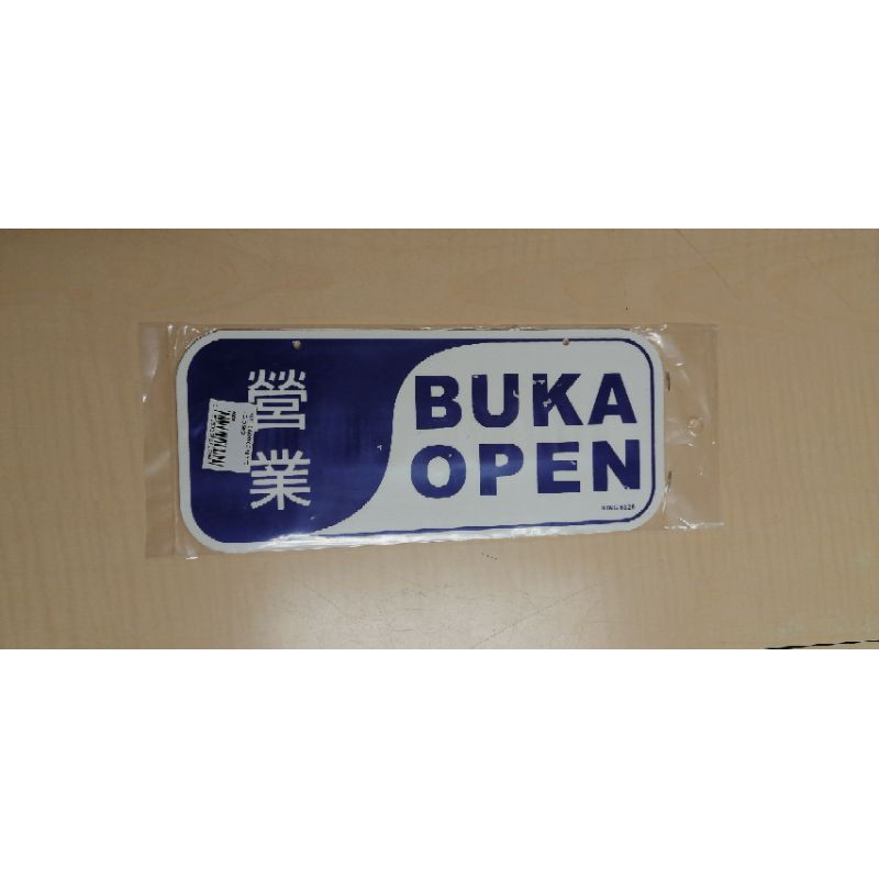 Papan Tanda Buka Tutup Notice Plate Sign Open Closed Signboard | Shopee ...