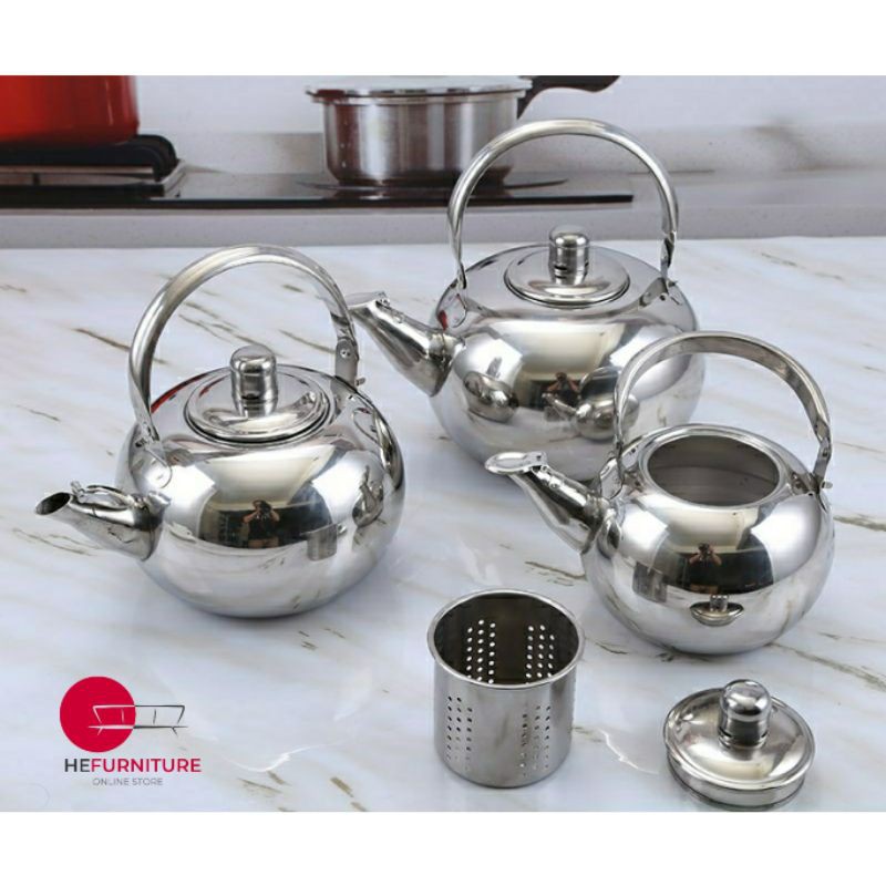 Stainless Steel Water Kettle with Lid/Filter /Small Kettle/ Teapot/Mini ...