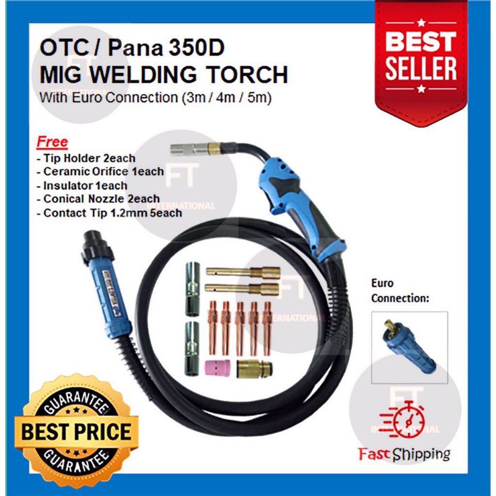 Austweld OTC / Pana 350D MIG Welding Torch Set | Shopee Malaysia