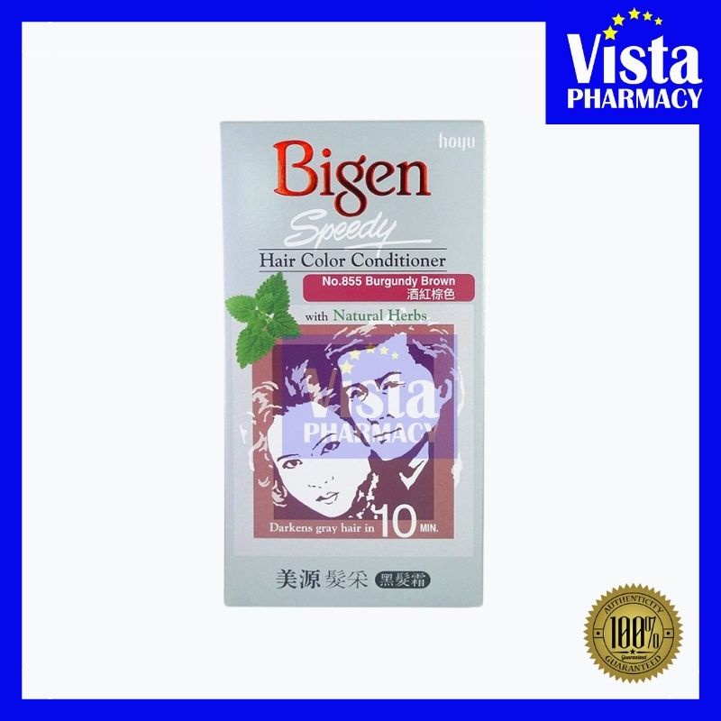 Bigen Hair Colour (Copper Brown/Burgundy Brown/Reddish Brown/Natural ...