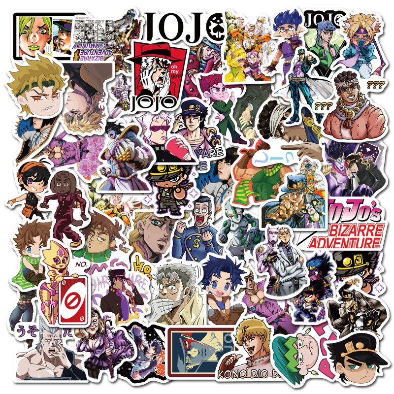 50/25/10PCS Anime Jojo Bizarre Adventure Graffiti Cosplay Accessories ...
