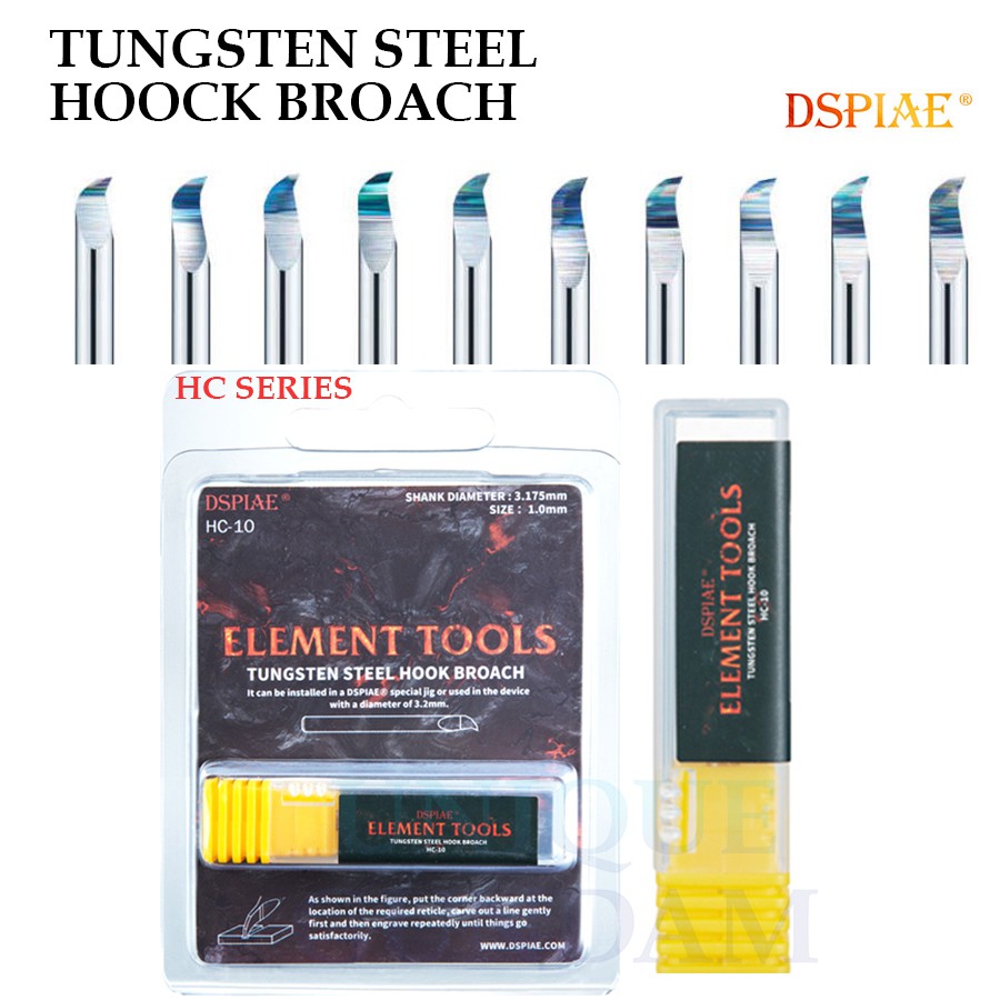 DSPIAE HC SERIES Tungsten Steel Panel Line Scriber Hoock Broach MODEL ...