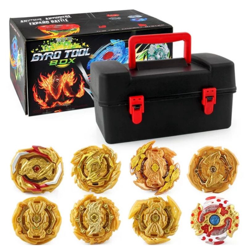 BEYBLADE SET 8 IN 1 GOLDEN BEYBLADE AND 12 IN 1 BEYBLADE | Shopee Malaysia