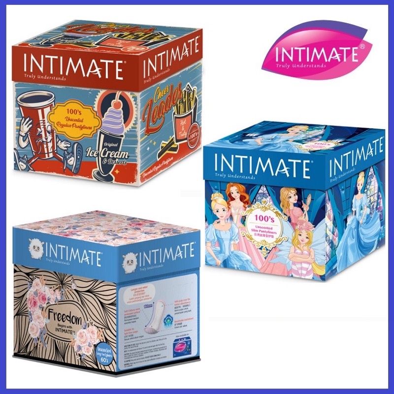 Intimate box unacented pantyliner(slim 100's,regular 100,s,long 60's) | Shopee Malaysia