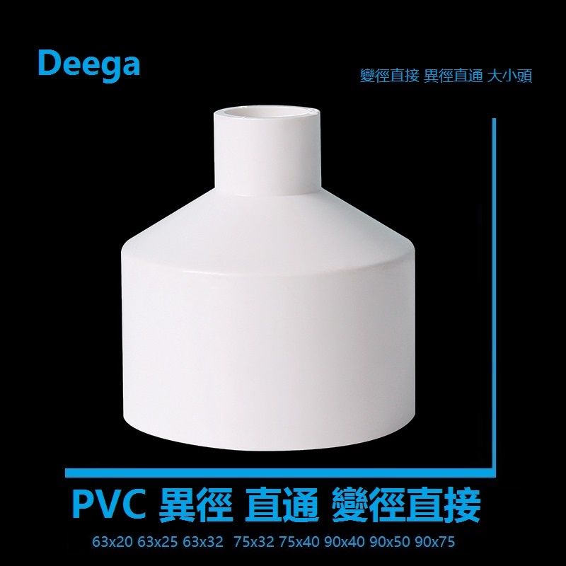 Deega pvc Water Pipe Large Small Head Reducer Reducer Straight Joint 2 ...