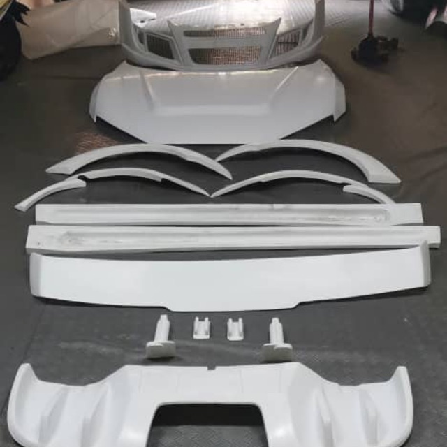 Audi R8 Ppi razor gtr wide Bodykit body kit front bumper fender arches ...