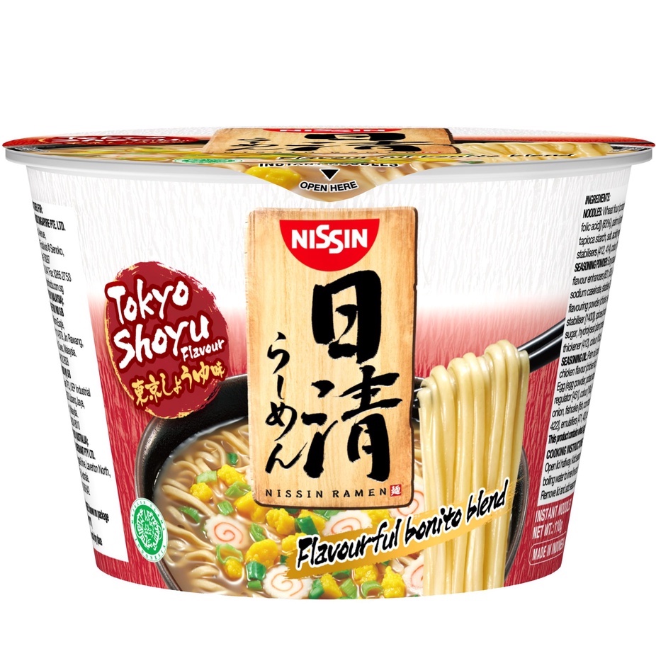 [HALAL] Nissin Ramen Bowl Instant Noodle Kyushu Black / Tokyo Shoyu ...