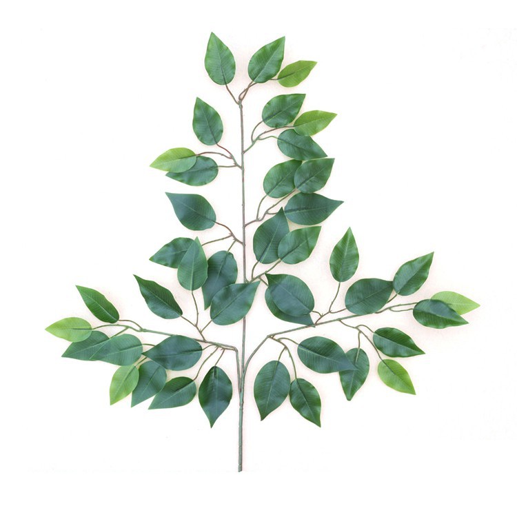 Daun Hiasan Deco Rumah Artificial Banyan Leaves Green Branch for Home ...