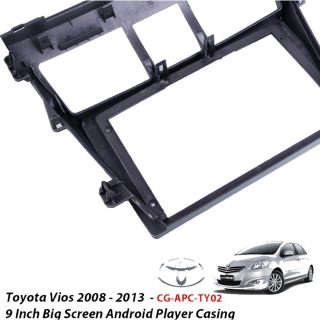 Toyota Vios 2008 - 2013 android player casing 9 inch | Shopee Malaysia