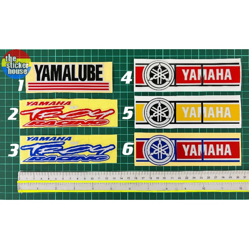 YAMALUBE / YAMAHA STRIPE BODY STICKER / YAMAHA TROY OF RACING STICKER ...