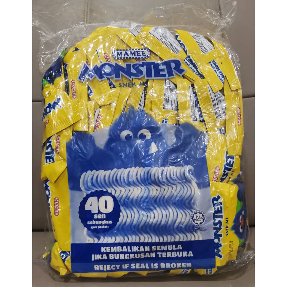Mamee Monster Snek Mi Chicken Flavor 25gx30 | Shopee Malaysia