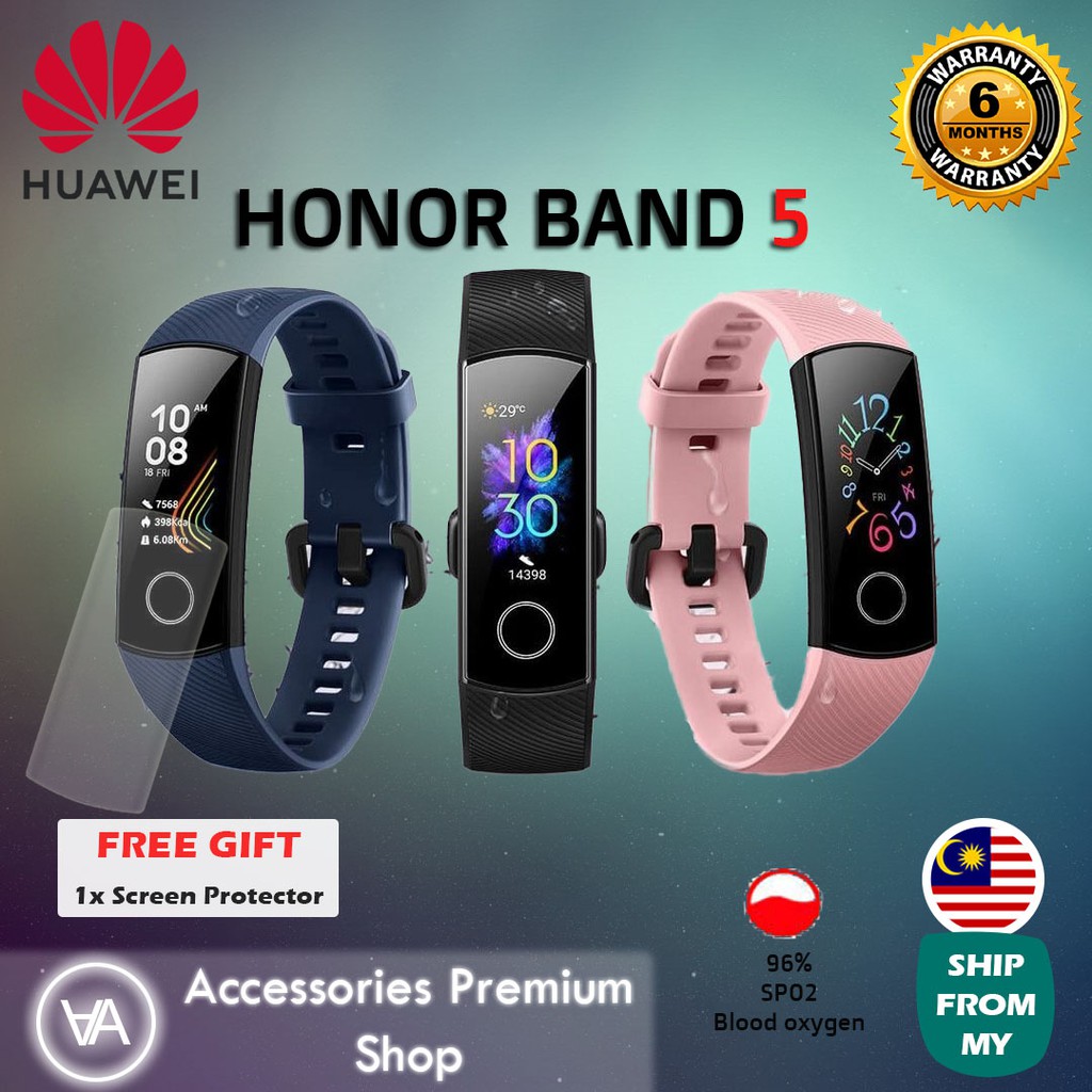 (Ready Stock!!!) (LATEST) Honor Band 5 AMOLED Smart Wristband Oximeter ...