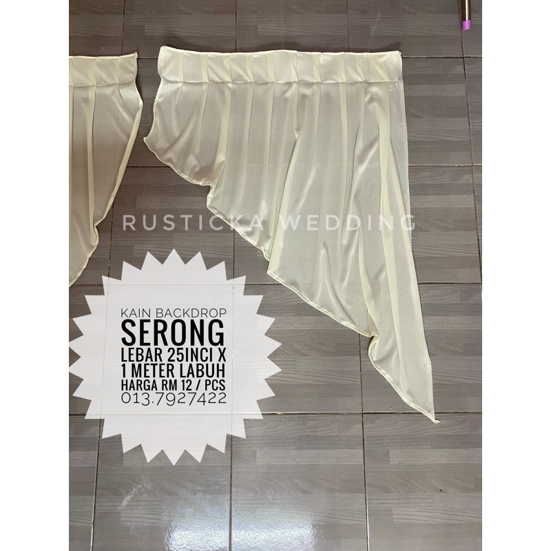 Kain Backdrop Pelamin Serong Segitiga Tirai Langsir Wedding Stage ...