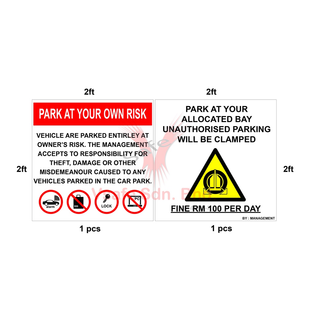 Clamping Signage Board (Wall) Clamping Signage with stand | Shopee Malaysia