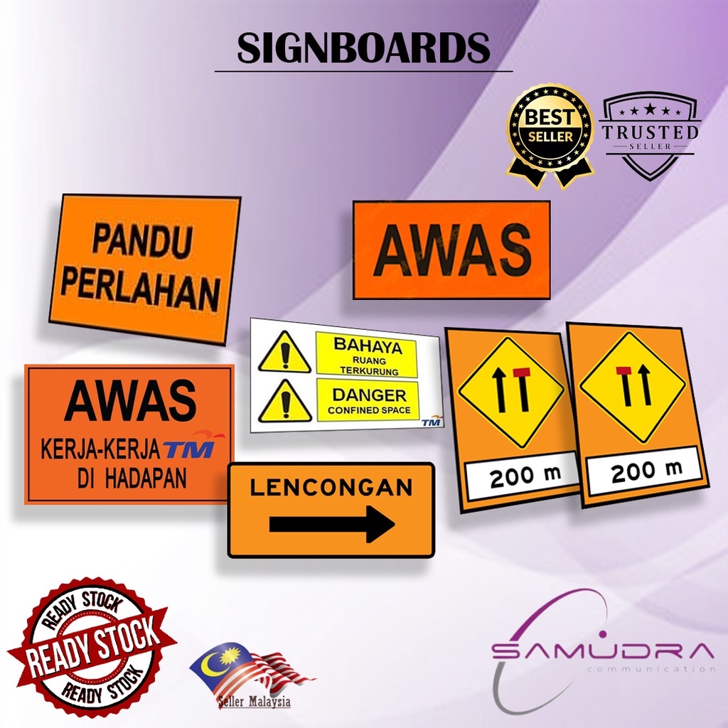 Danger Sign Board - Safety Sign Boards | Shopee Malaysia
