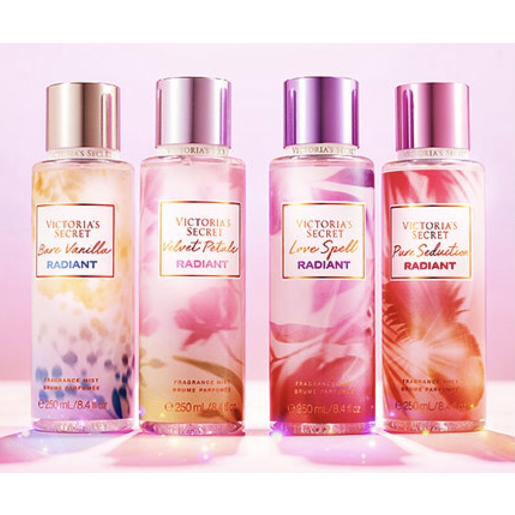 Victoria’s Secret Radiant Body Mist Fragrance Collection 250ml | Shopee ...