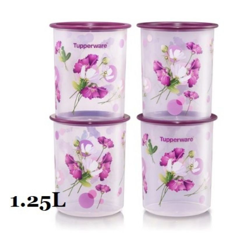 Tupperware Royale Bloom One Touch Canister 1.25L | Shopee Malaysia