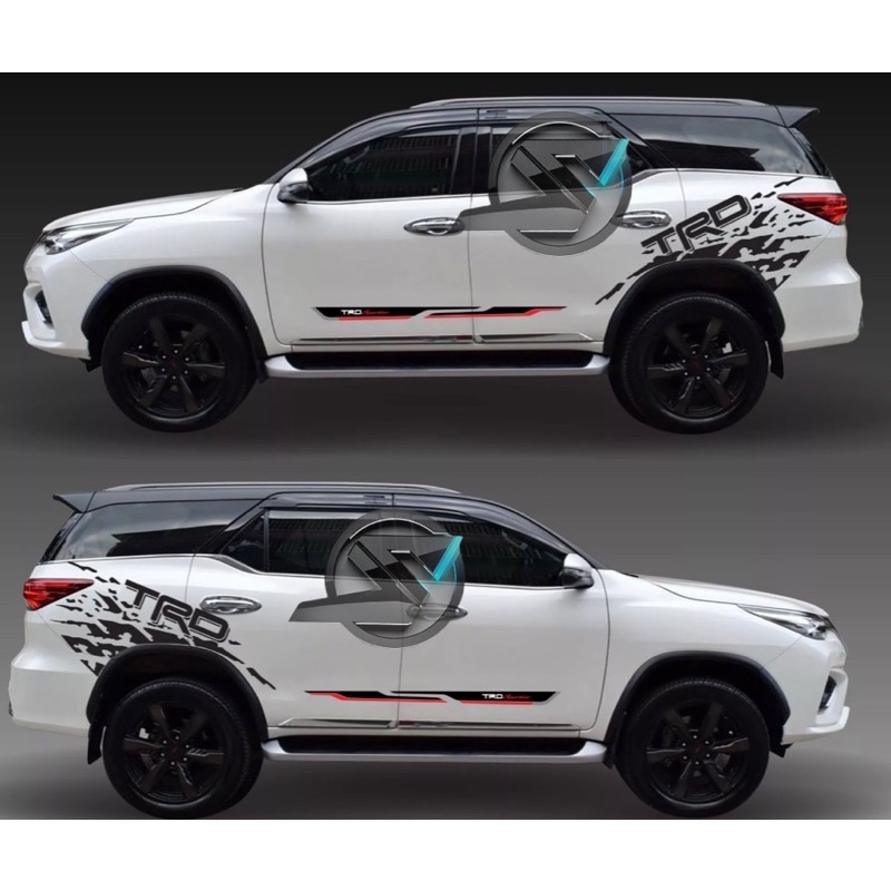(Ready Stock) S388# 1set 4pcs Toyota New Fortuner Trd Sportivo Car Body ...