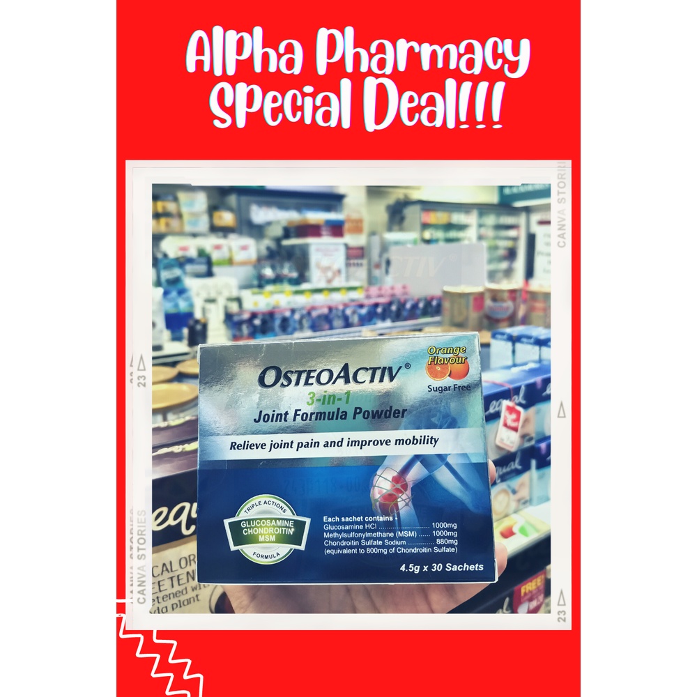 Osteoactive 3 In 1 30s Powder | Joint Formula - Glucosamine ...