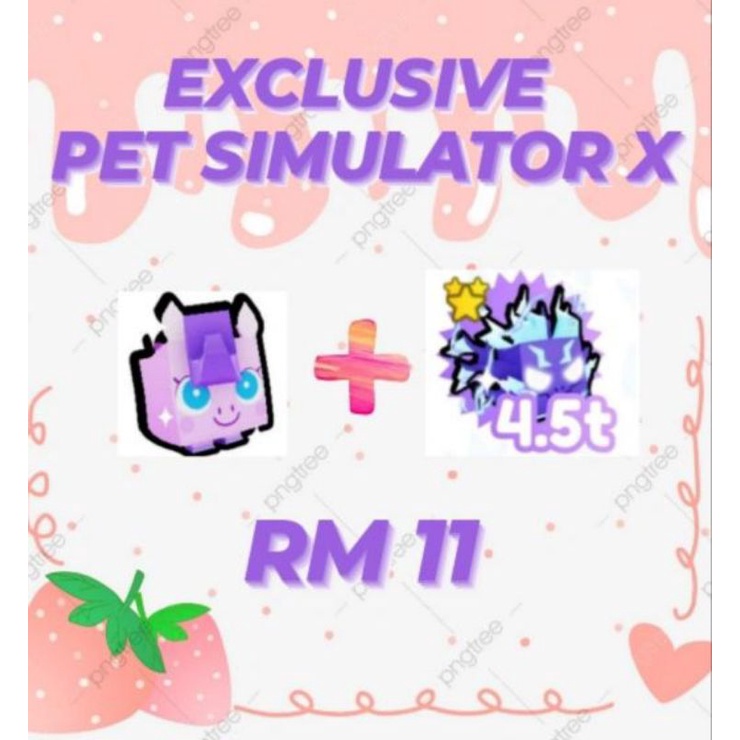 Pet Simulator X Exclusive Pets Storm Agony And Pony | Shopee Malaysia