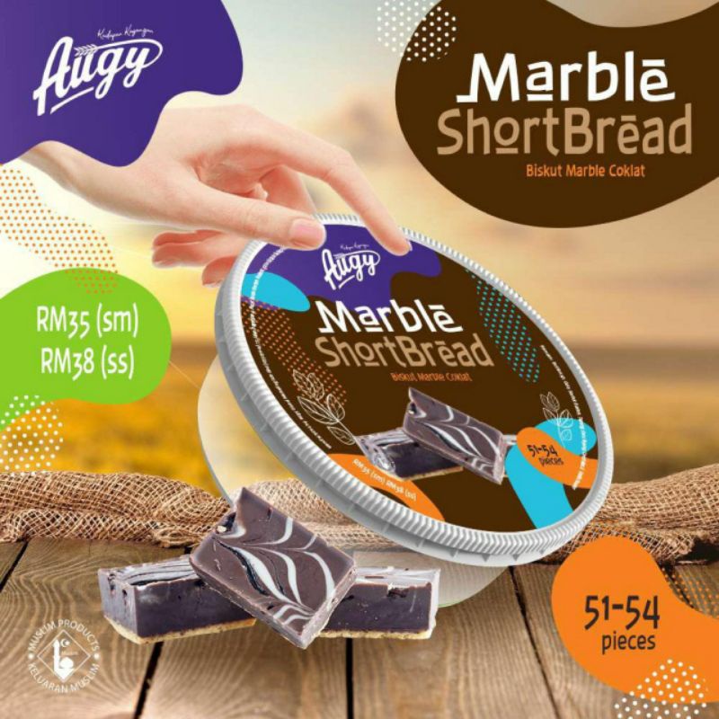 RANGUP KUIH RAYA MARBLE SHORTBREAD KUDAPAN QASEH 2021/2022-[51-54PCS ...