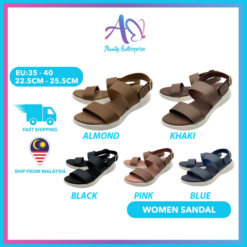 AIMILY Women Sandals Fashion Soft Comfy Anti-Slip / Lady Sandals ...