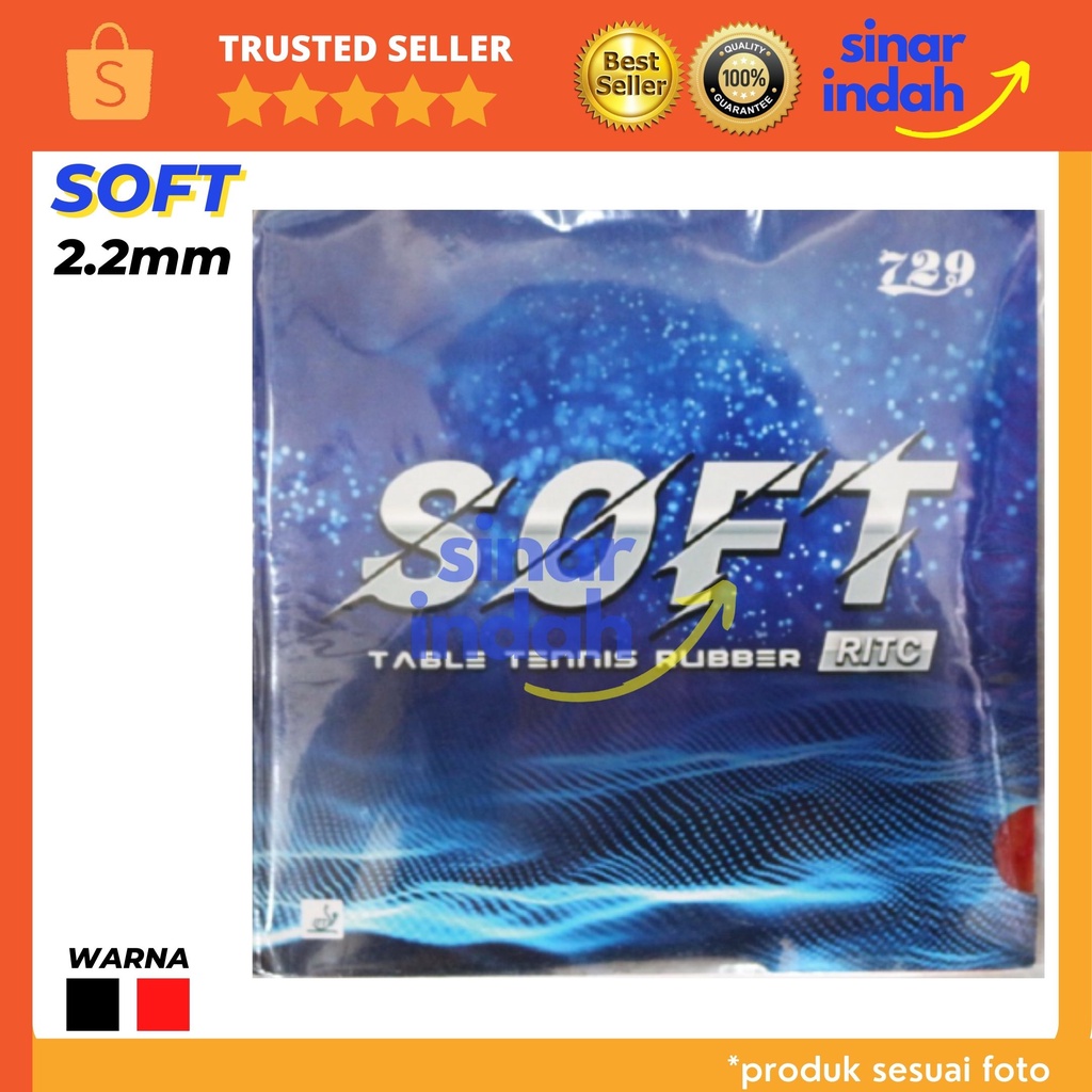 RITC 729 SOFT Pingpong Rubber Table Tennis Bat Rubber Ping Pong Rubber ...