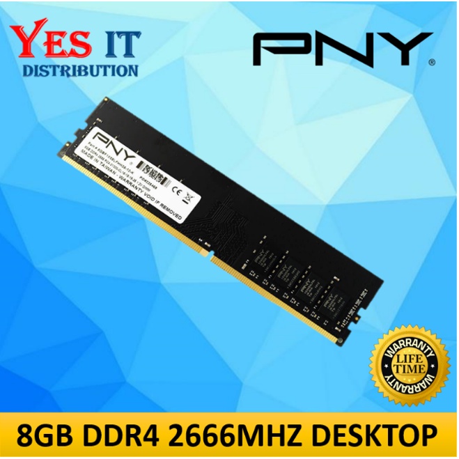 PNY DDR4 8GB /16GB/32GB 3200MHz CL19 Desktop Memory Single Channel RAM ...