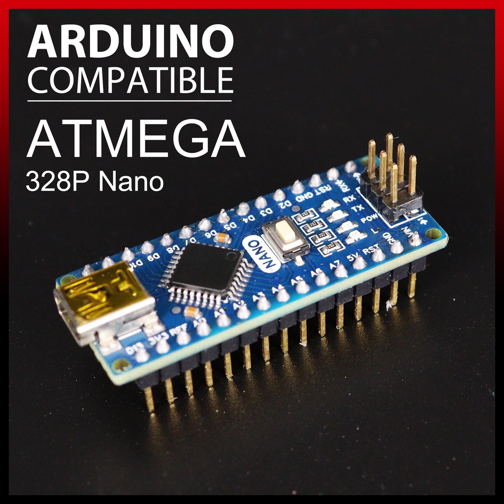 Arduino Nano v3.1 ATMEGA328P (Compatible Version CH340G) Board Only ...