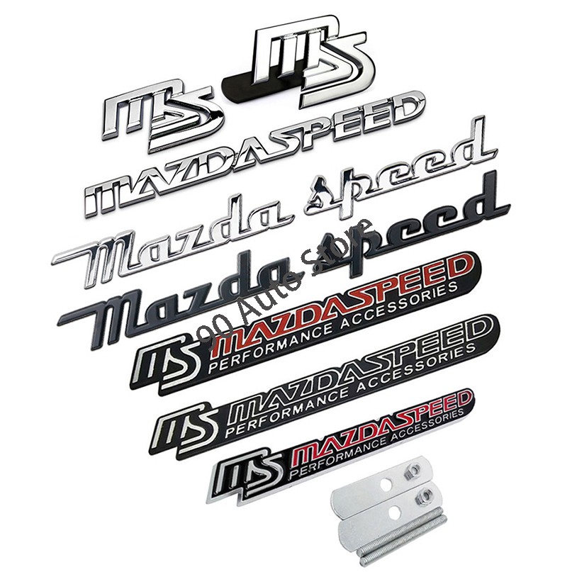 Modified MS Mazdaspeed Metal Car Body Sticker for Mazda CX9 CX7 CX5 MX5 ...
