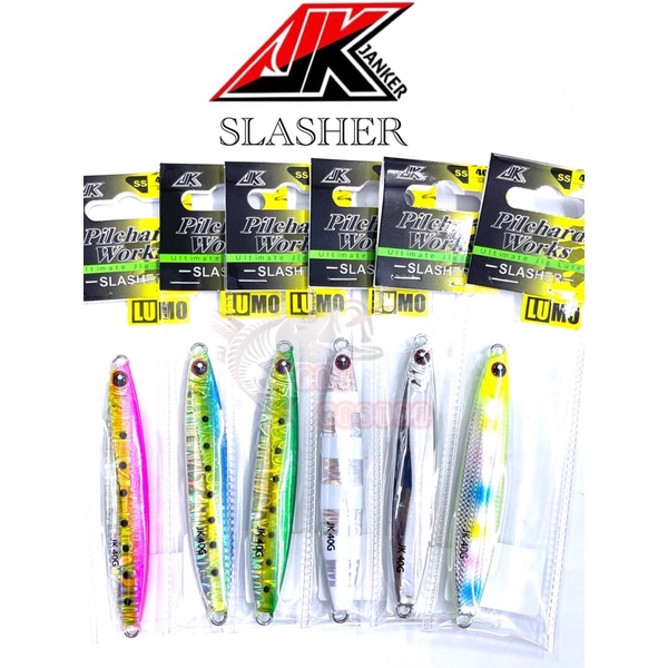 JK JANKER Pilchard Works Slasher Metal Jig Lure Light Fast Jigging ...