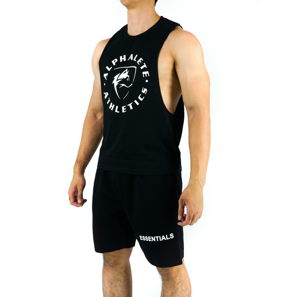 [Ready Stock] Gym Wear Sleeveless Fitness Apparel Gym Shark Alphalete ...