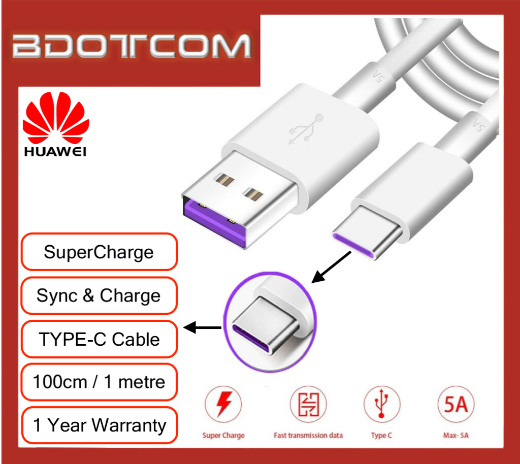 Huawei Super Charge USB TYPE-C Cable | Shopee Malaysia