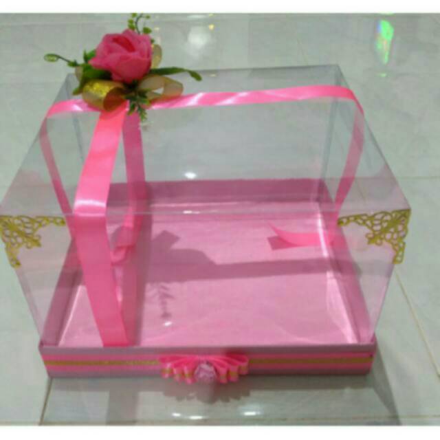 Light pink delivery box contains 3 boxes | Shopee Malaysia