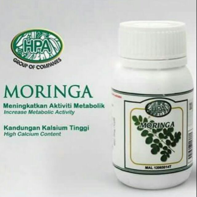 Kapsul Moringa HPA Terbaik *Label Baru | Shopee Malaysia
