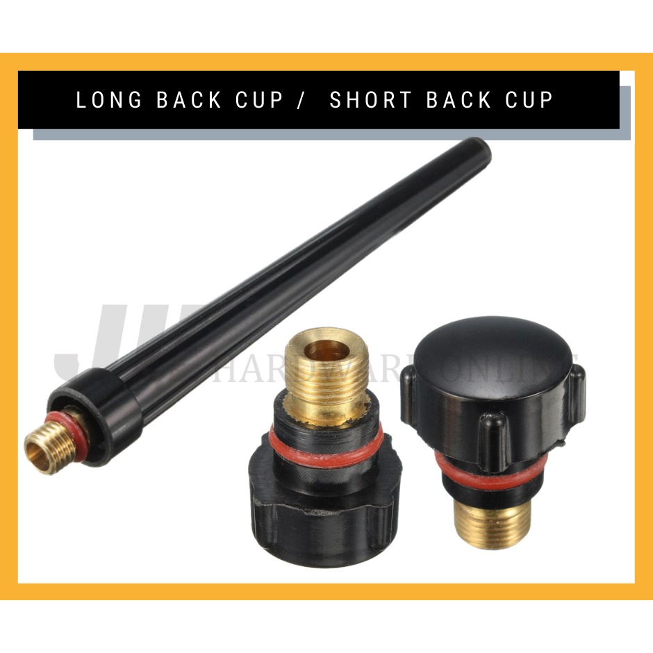 Short back cup / Long Back Cup Kit For TIG Welding Torch WP-17/18/26 ...