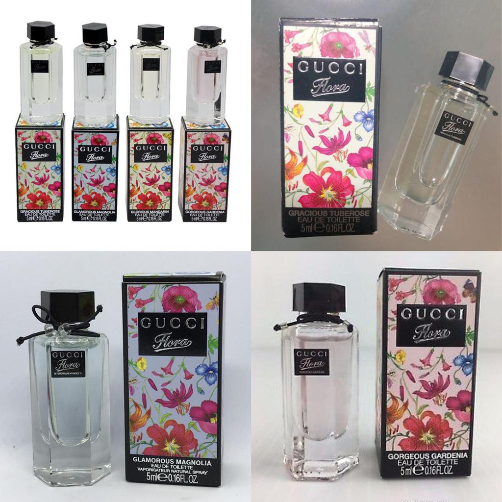 Gucci Flora 5ml Gorgeous Gardenia / Glamorous Magnolia / Gracious ...