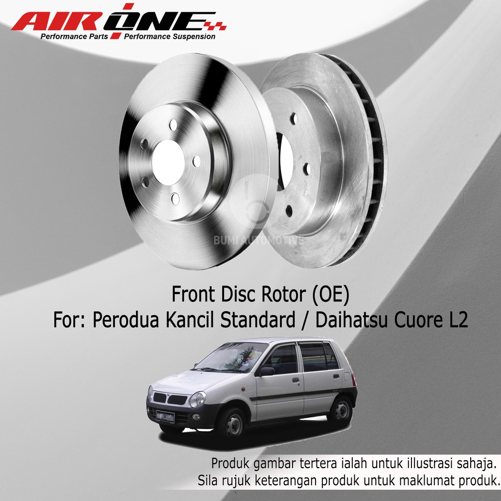 Perodua Kancil Malaysia / L2 211mm Front (Depan) Disc Rotor Racing Disc ...