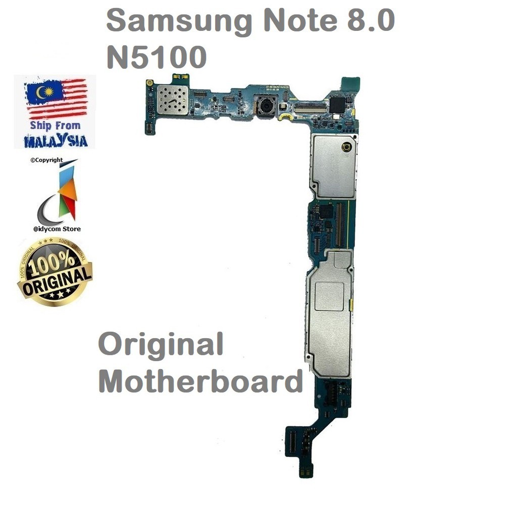Samsung Note 8.0 N5100 Motherboard 100% Original (New and Refurbished ...