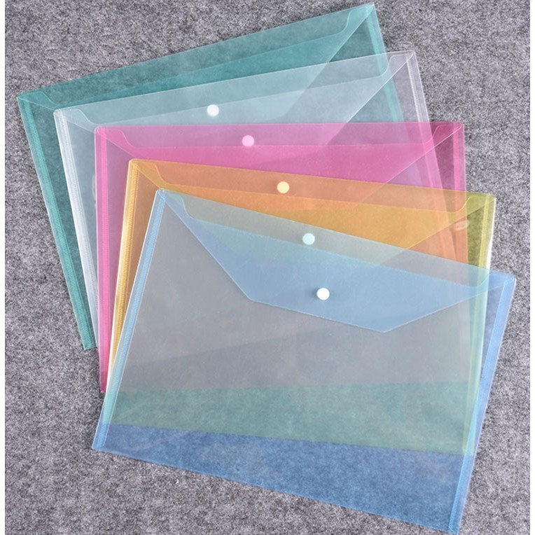 A4 Transparent File Folder Clear Paper File Folder 5 colors | Shopee Malaysia