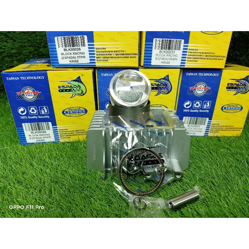 MODENAS KRISS110 KRISS 110 BLOCK BLOK CYLINDER RACING 57MM 60MM 62MM ...