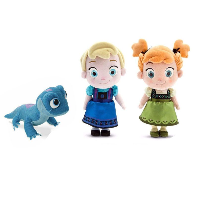 25/30cm Frozen Plush Toys Toddler Elsa & Anna&Bruni Soft Stuffed Toy ...