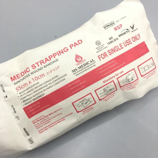 Medic / Medical Strapping Pad / Tape Innovative Wound Bandage 55cm x ...