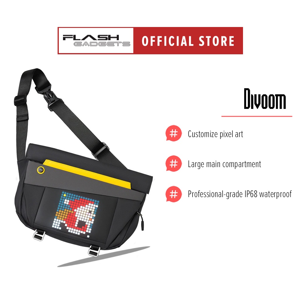 Divoom Pixoo Sling Bag V Global Version - Innovative Smart LED Pixoo ...
