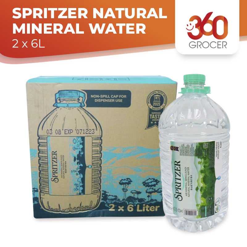 SPRITZER MINERAL WATER - 2 X 6L | Shopee Malaysia