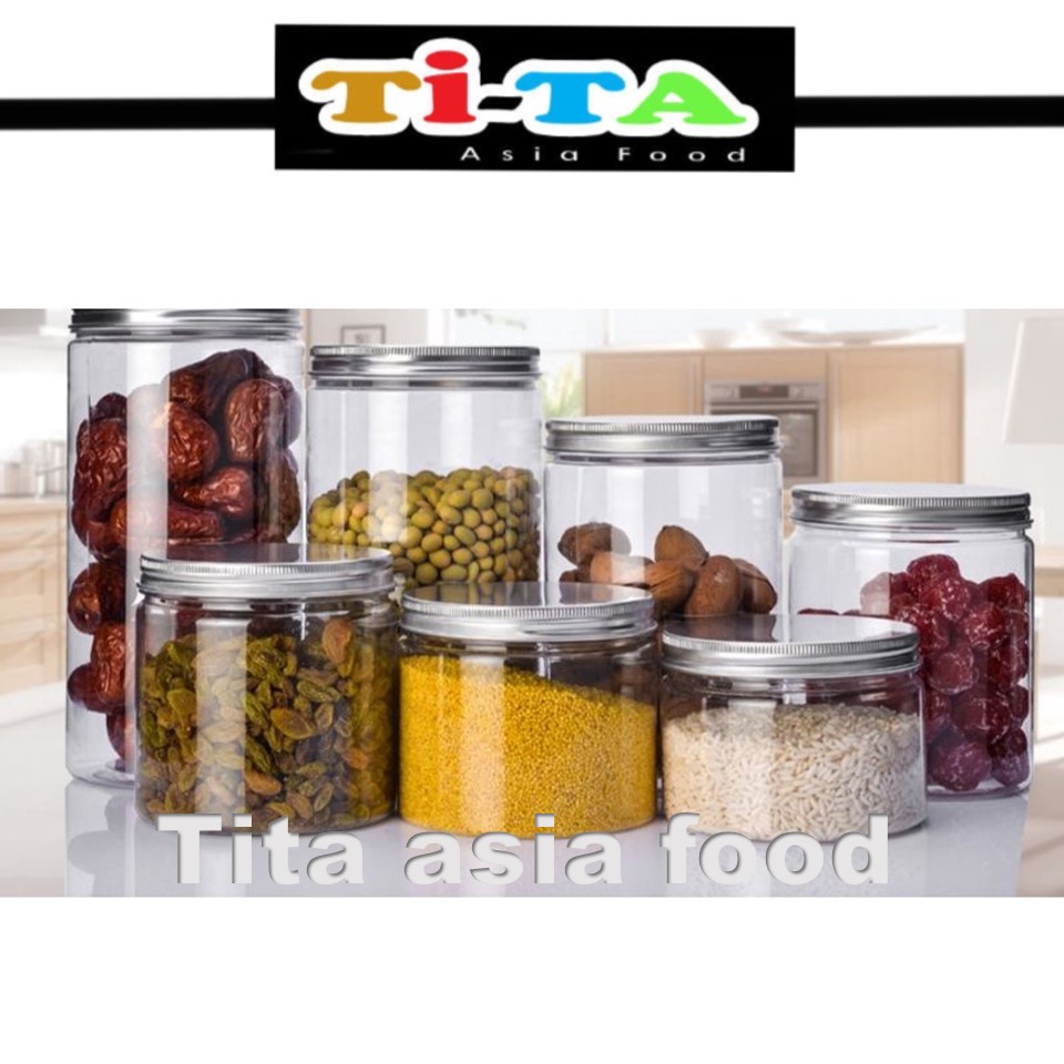 Biscuit Container Plastic Bottles with Aluminium Lid | Shopee Malaysia